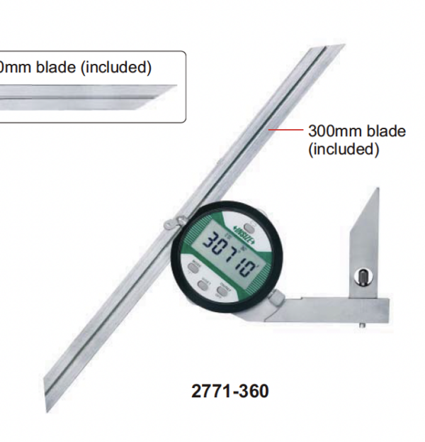 Digital Protractor 2771-360 | Accurate Angle Measurement Tool